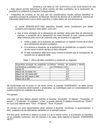 NOM-011-STPS-2001, Con Normas Oficiales Mexicanas De, 45% OFF