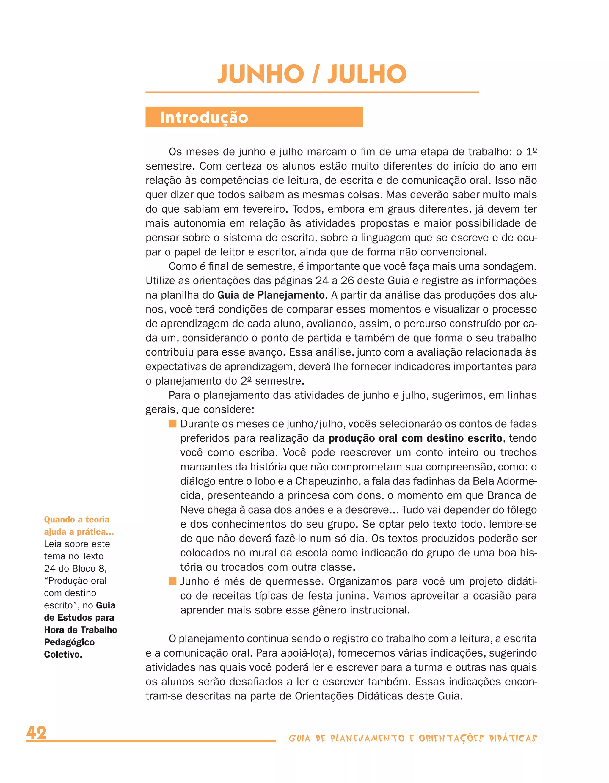 Guia de planejamento e orientações didáticas professor alfabetizador ...