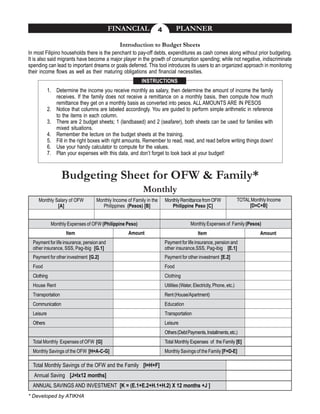 Guia de planificacion financiera familiar (ingles) | PDF
