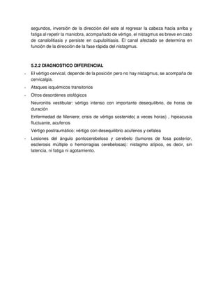 GUIA DE PRACTICA CLINICA DE VERTIGO POSICIONAL PAROXISTICO BENIGNO. | PDF