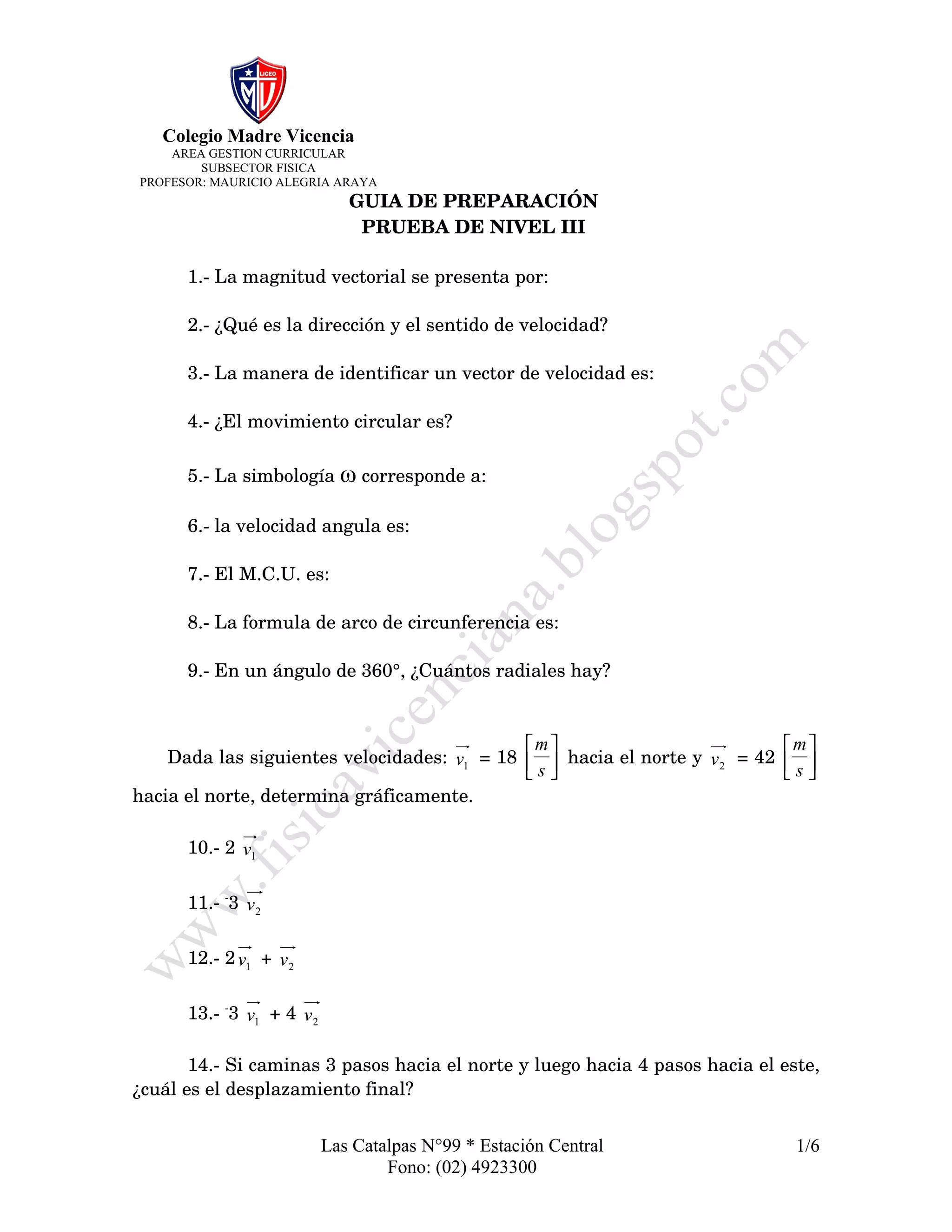 Guia De Preparacion De Prueba De Nivel Iii | PDF