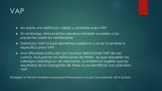 Guía de prevención de vap | PPTX