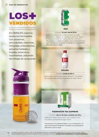 Guía de Productos Omnilife Colombia 2020 | PDF