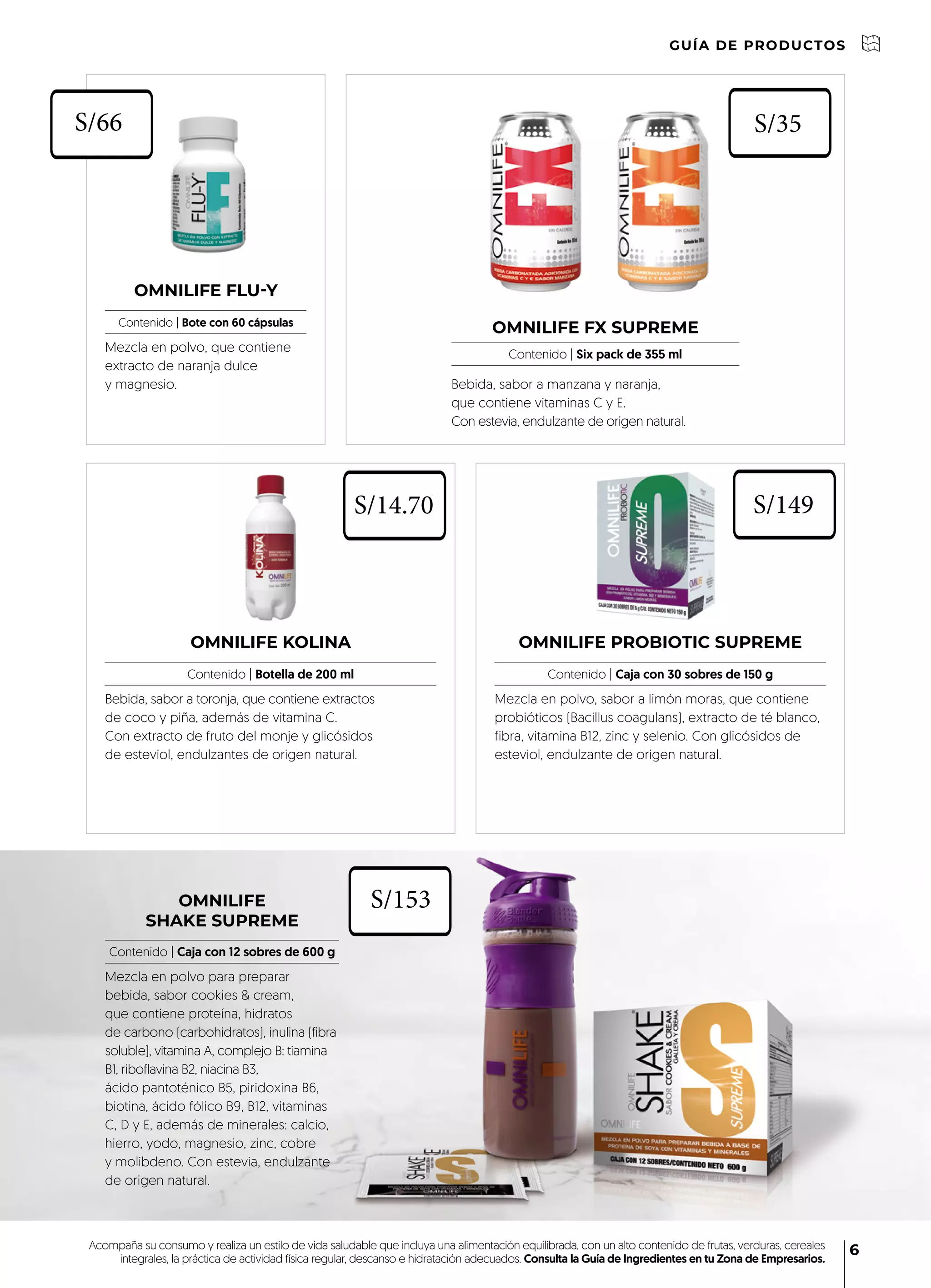 Guía de Productos Omnilife Perú 2020 | PDF