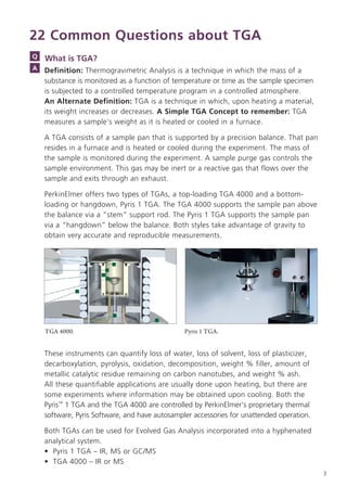 Guia de TGA (análisis termogravimétrico) | PDF