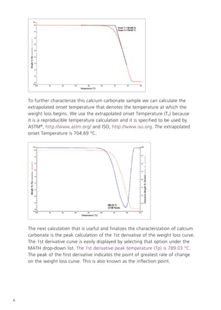Guia de TGA (análisis termogravimétrico) | PDF