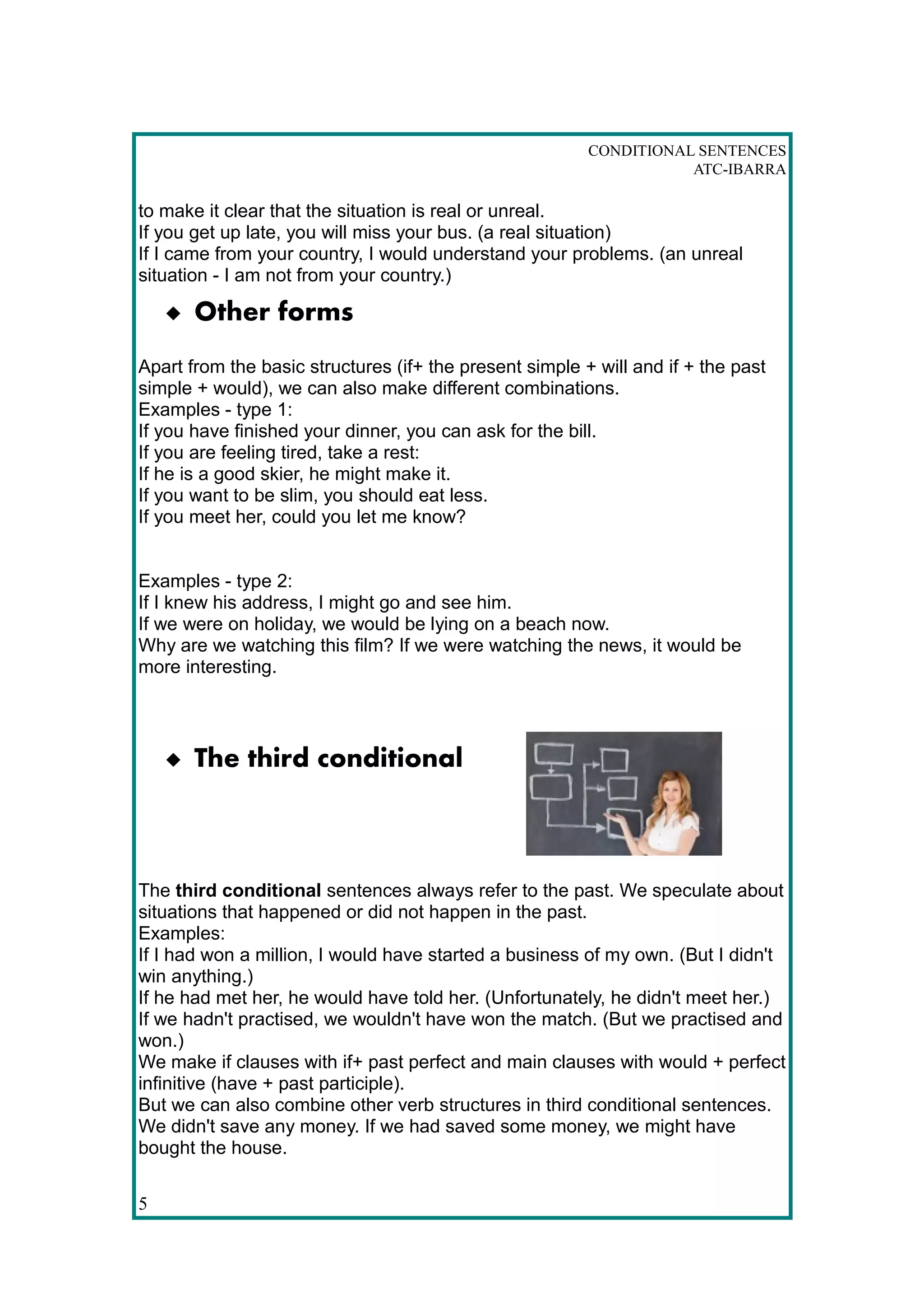 CONDITIONAL SENTENCES (RULES AND EXERCISES) | PDF
