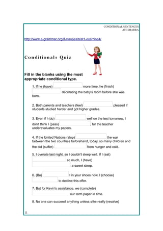 CONDITIONAL SENTENCES (RULES AND EXERCISES) | PDF