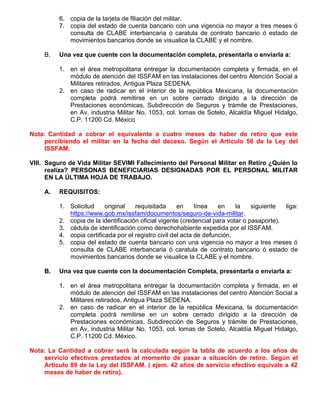 Guia de tramites de beneficiarios del militar retirado ante el issfam ...