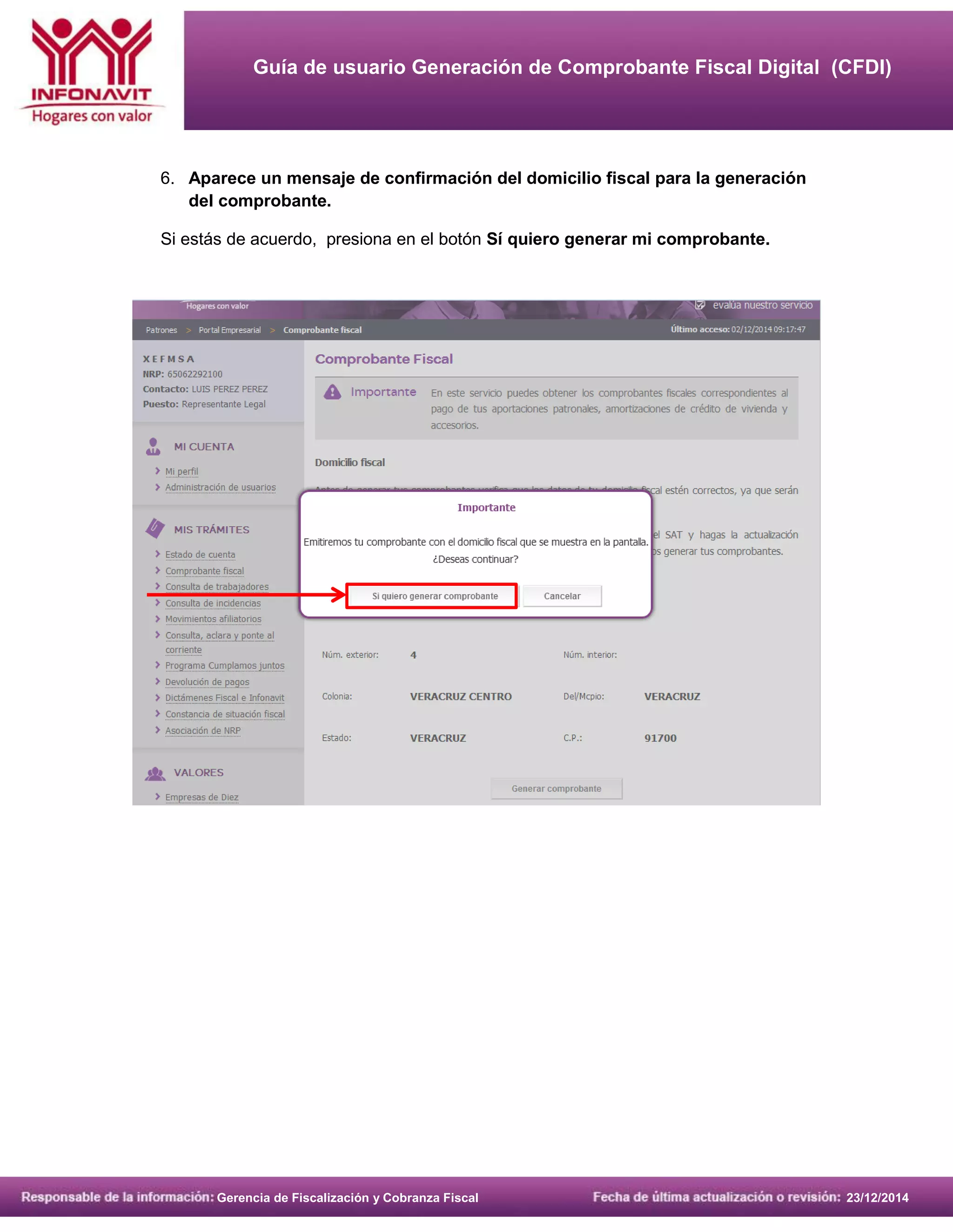 Guia OFICIAL para los Patrones para emitir CFDI del INFONAVIT (23/12 ...