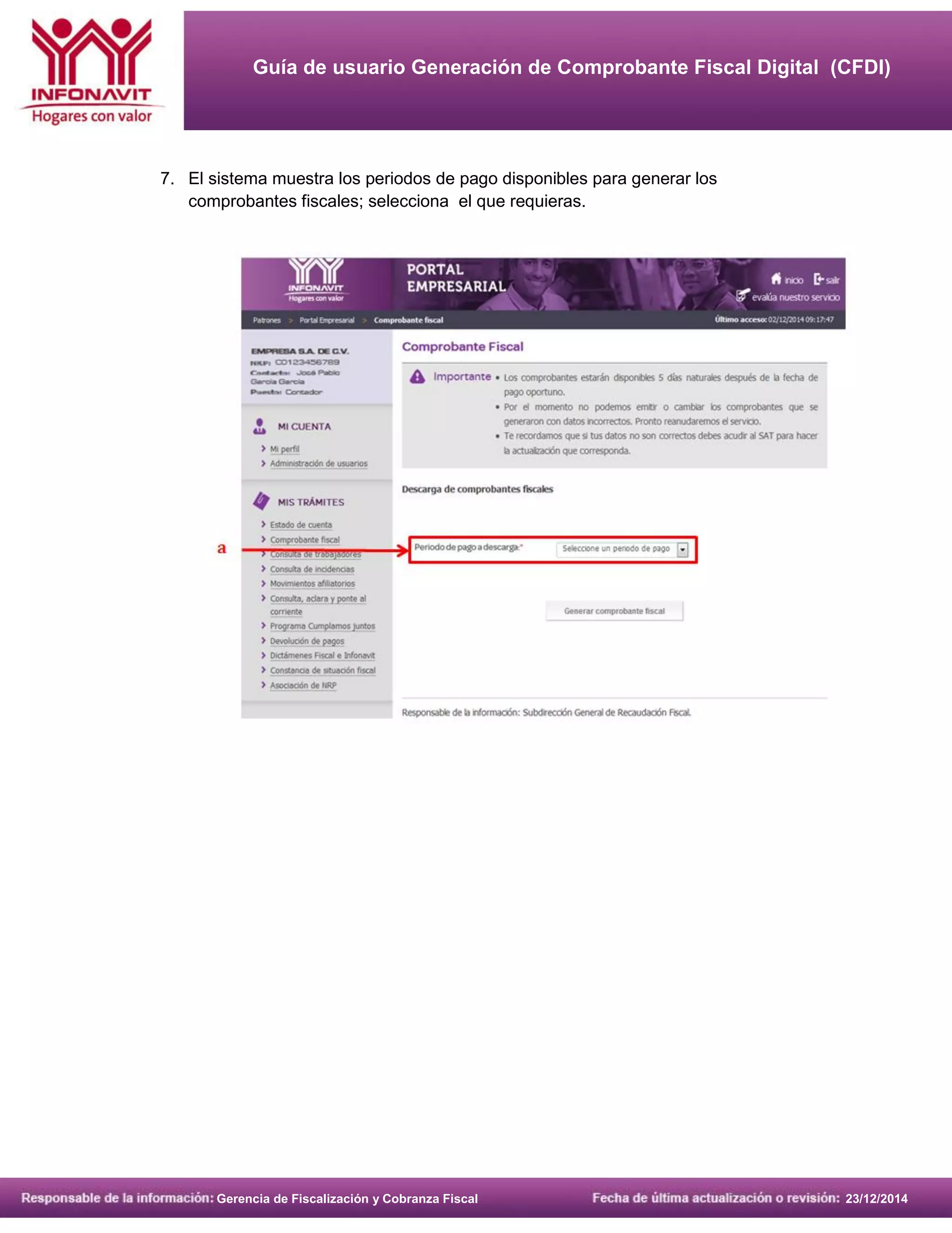 Guia OFICIAL para los Patrones para emitir CFDI del INFONAVIT (23/12 ...