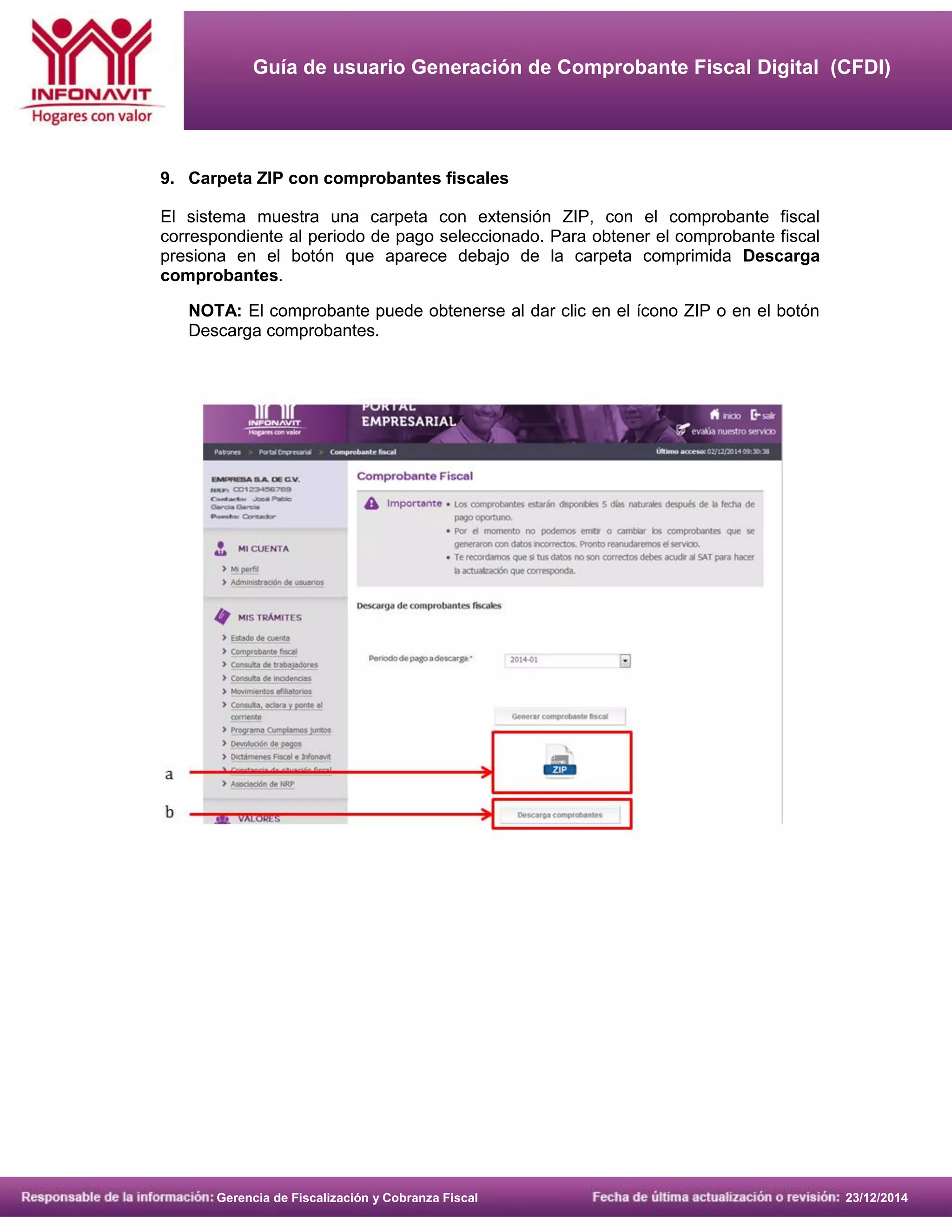 Guia OFICIAL para los Patrones para emitir CFDI del INFONAVIT (23/12 ...
