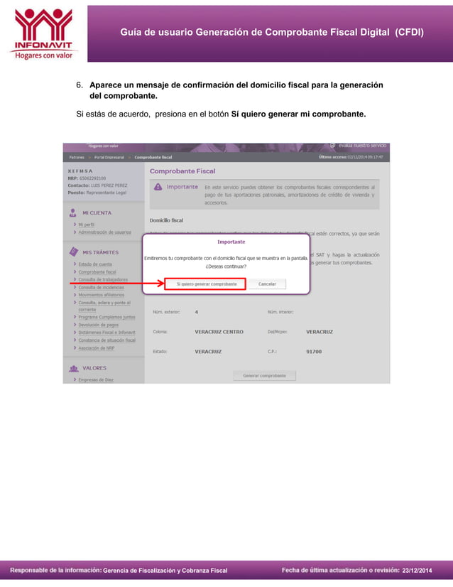 Guia OFICIAL para los Patrones para emitir CFDI del INFONAVIT (23/12 ...