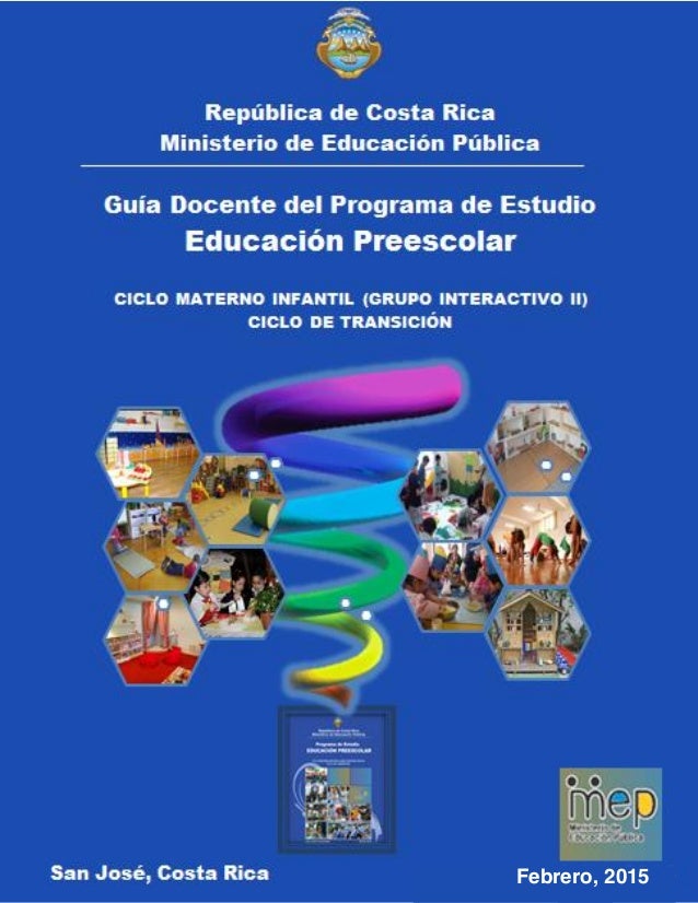 GUIA DOCENTE PROGRAMA EDUCACIÓN PREESCOLAR COSTA RICA