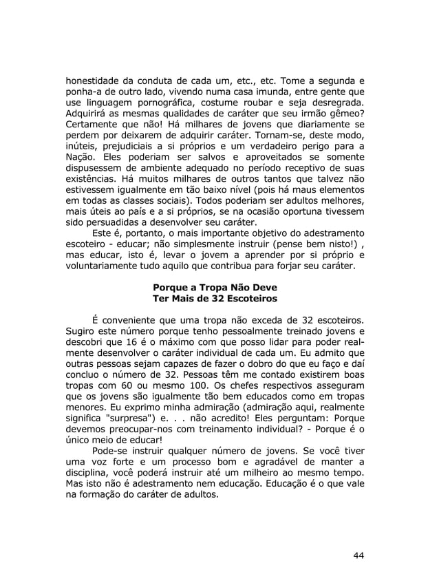 Guia do Chefe Escoteiro | PDF