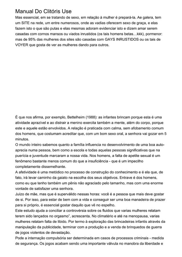 case2: Manual do Clitóris | PDF
