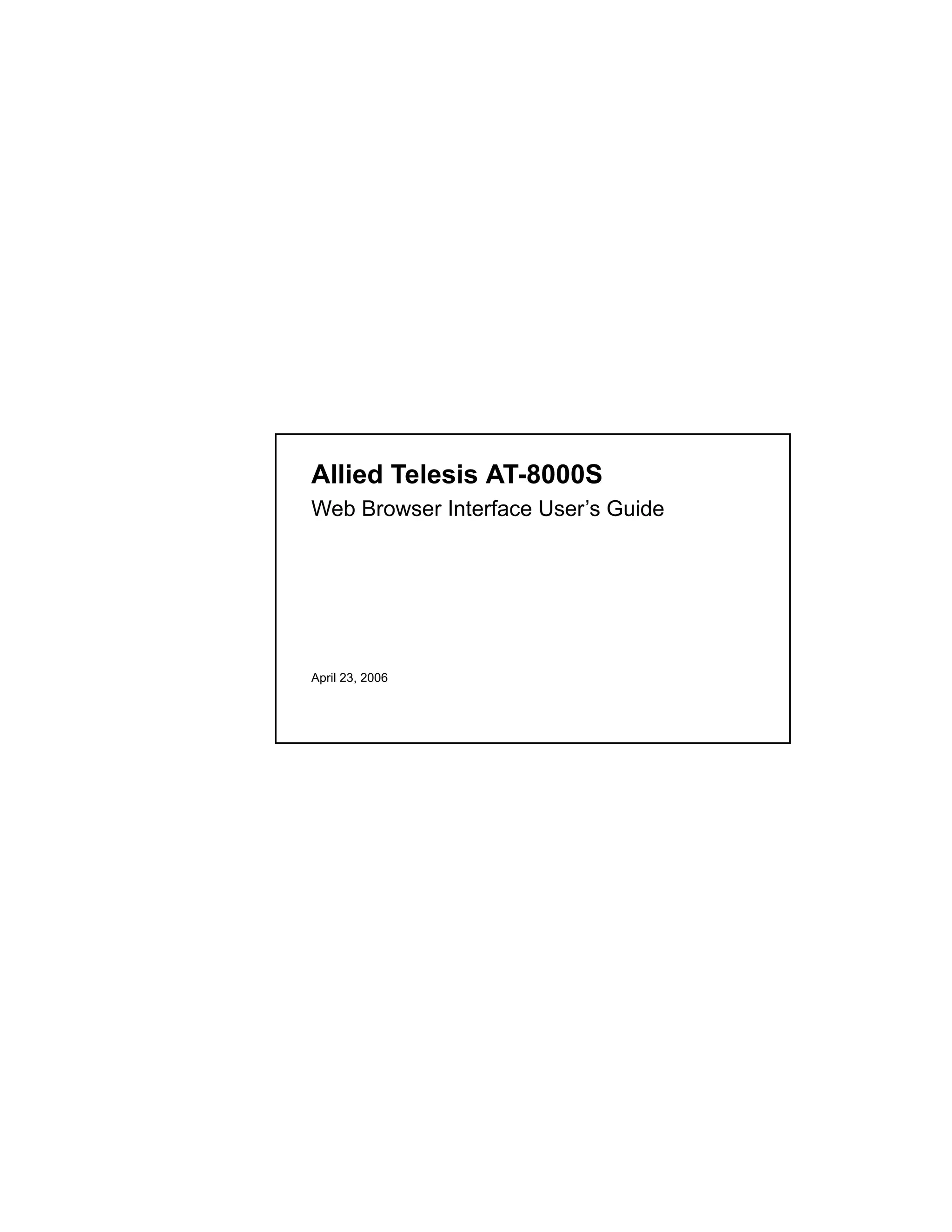 Guia do usuario para interface web do at 8000 s | PDF | Operating ...