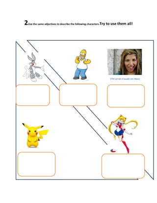 Guia ejercitación adjectives. | DOCX