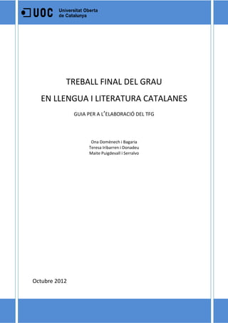 Guia elaboració treballs_acadèmics_i_tfg | PDF