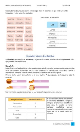 Guia estadistica septimo y octavo | PDF