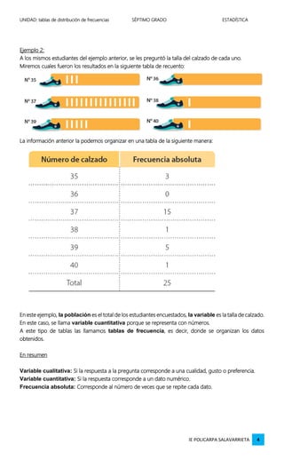 Guia estadistica septimo y octavo | PDF