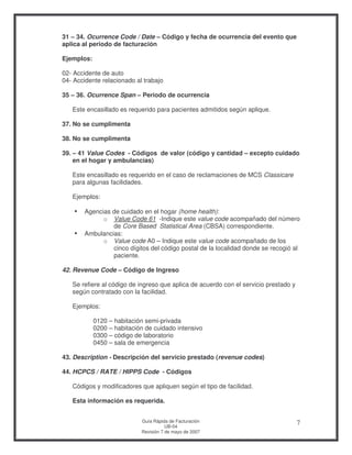 Guia facturacion ub_24oct07 | PDF