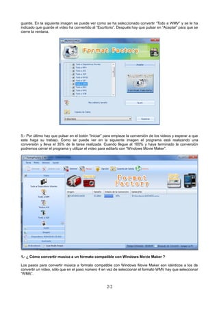 Guia Sobre El Programa De Conversion Format Factory Pdf