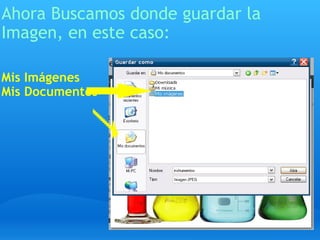 GUIA PARA GUARDAR UNA IMAGEN EN LA PC | PPT