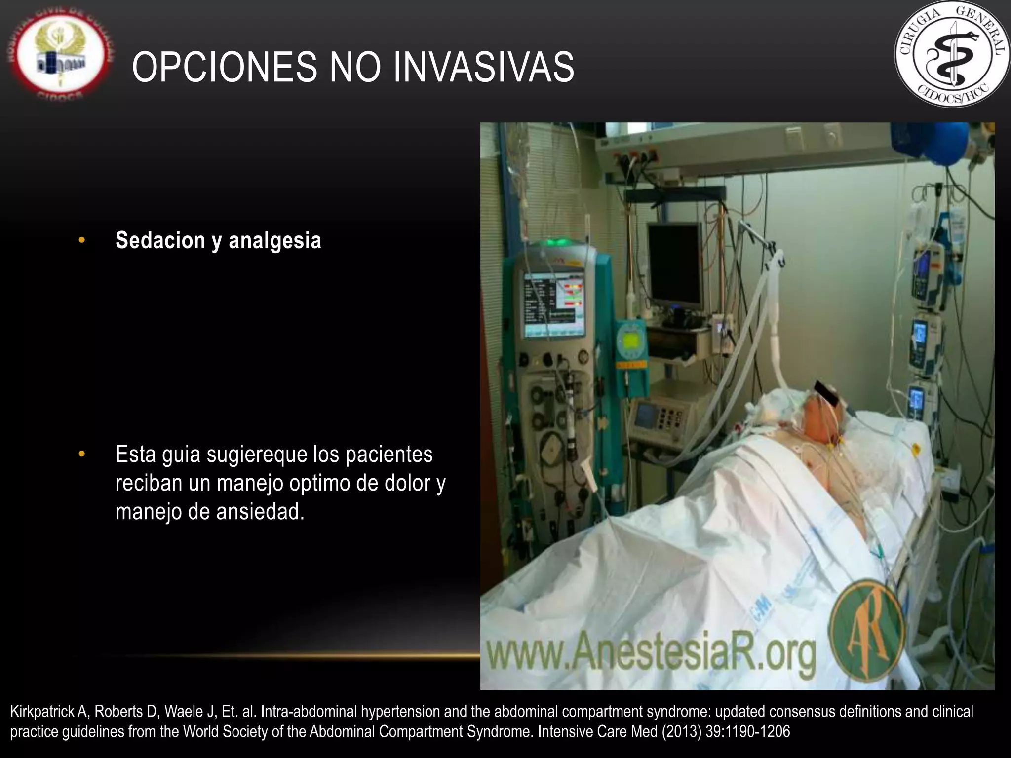 Guia de hipertension intraabdominal y el sindrome compartimentale ...