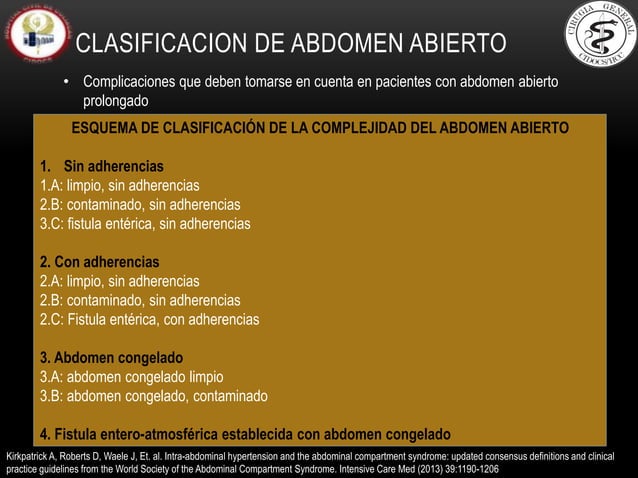 Guia de hipertension intraabdominal y el sindrome compartimentale ...