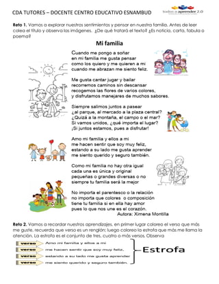 Guia integrada mi familia y yo | PDF