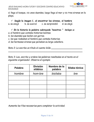 Guia las silabas_1 | PDF