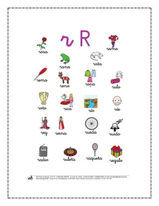 Guia consonante r y lectura | PDF