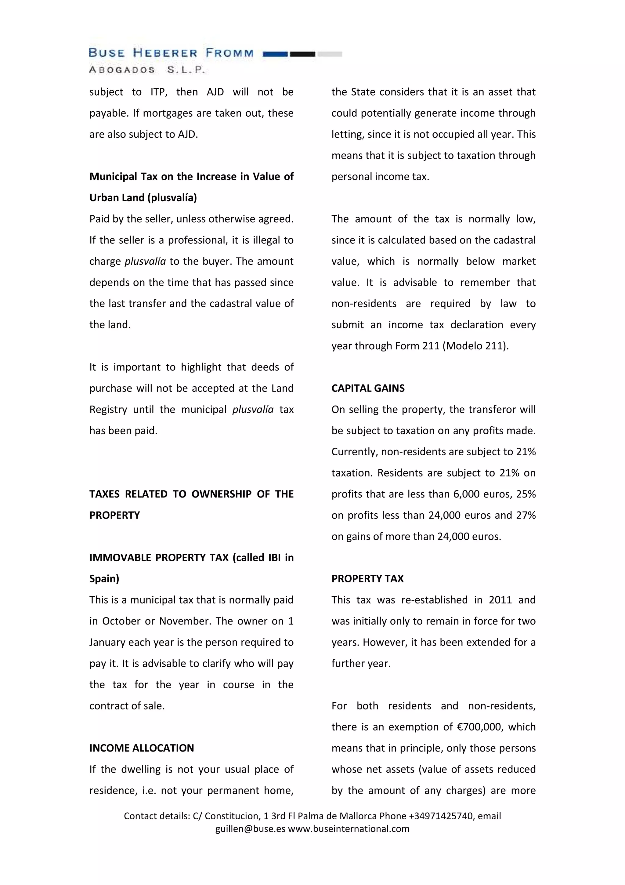 Basic guide to acquiring a property in Mallorca | PDF