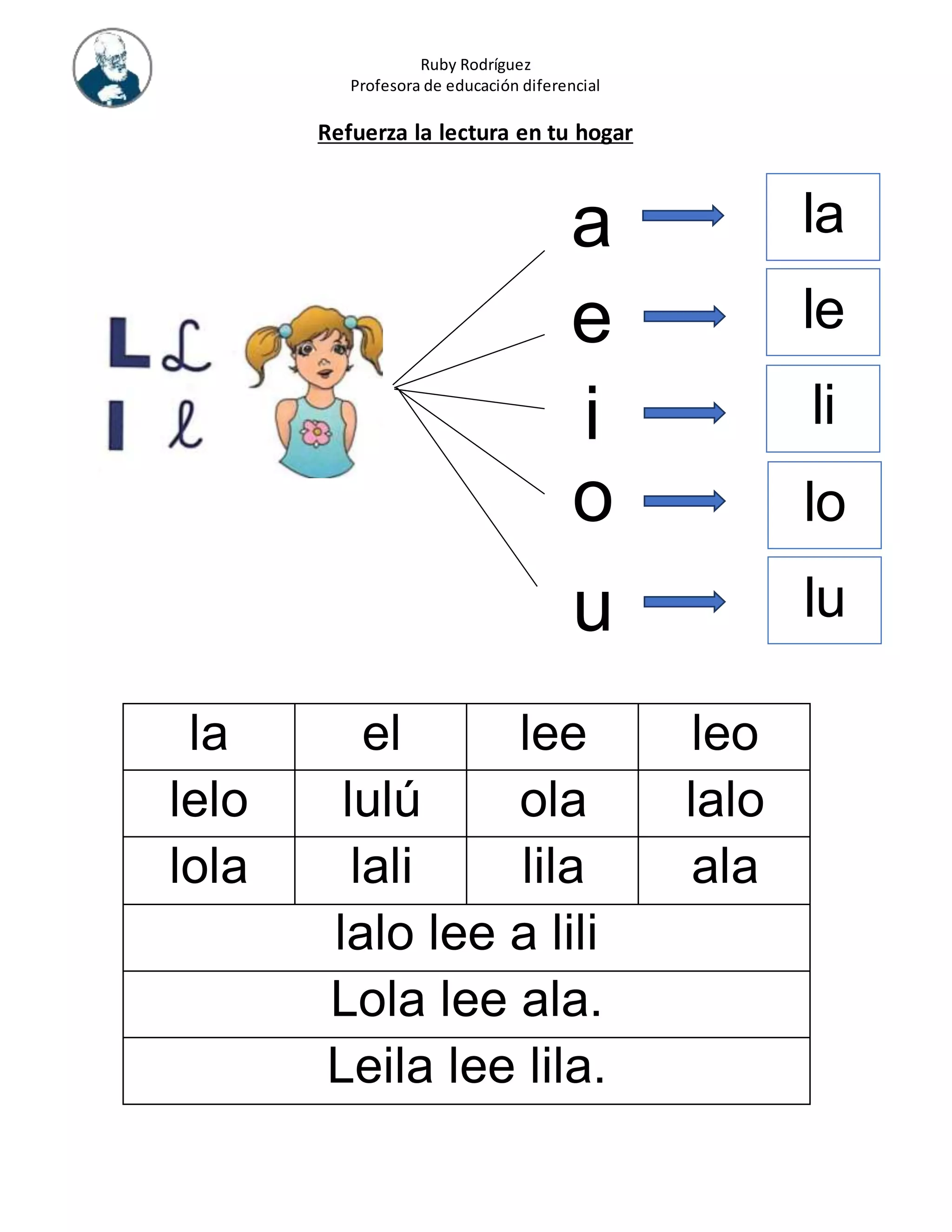 guia LETRA L imprimir.docx | Education