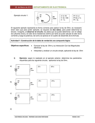Guia ley de ohm | DOC