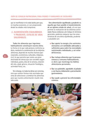 Guia Nutricional Para Padres De Escolares Pdf