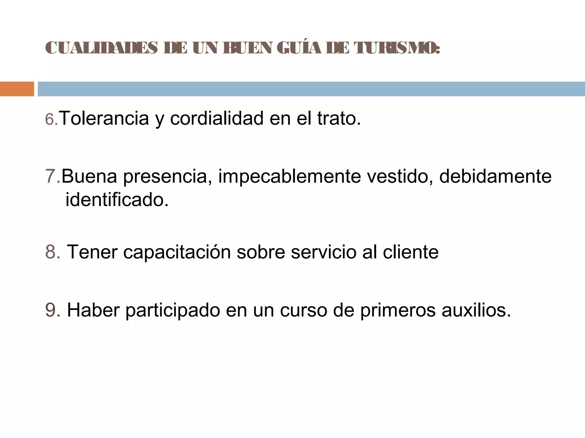 Guianza turistica 1ra. clase | PPT