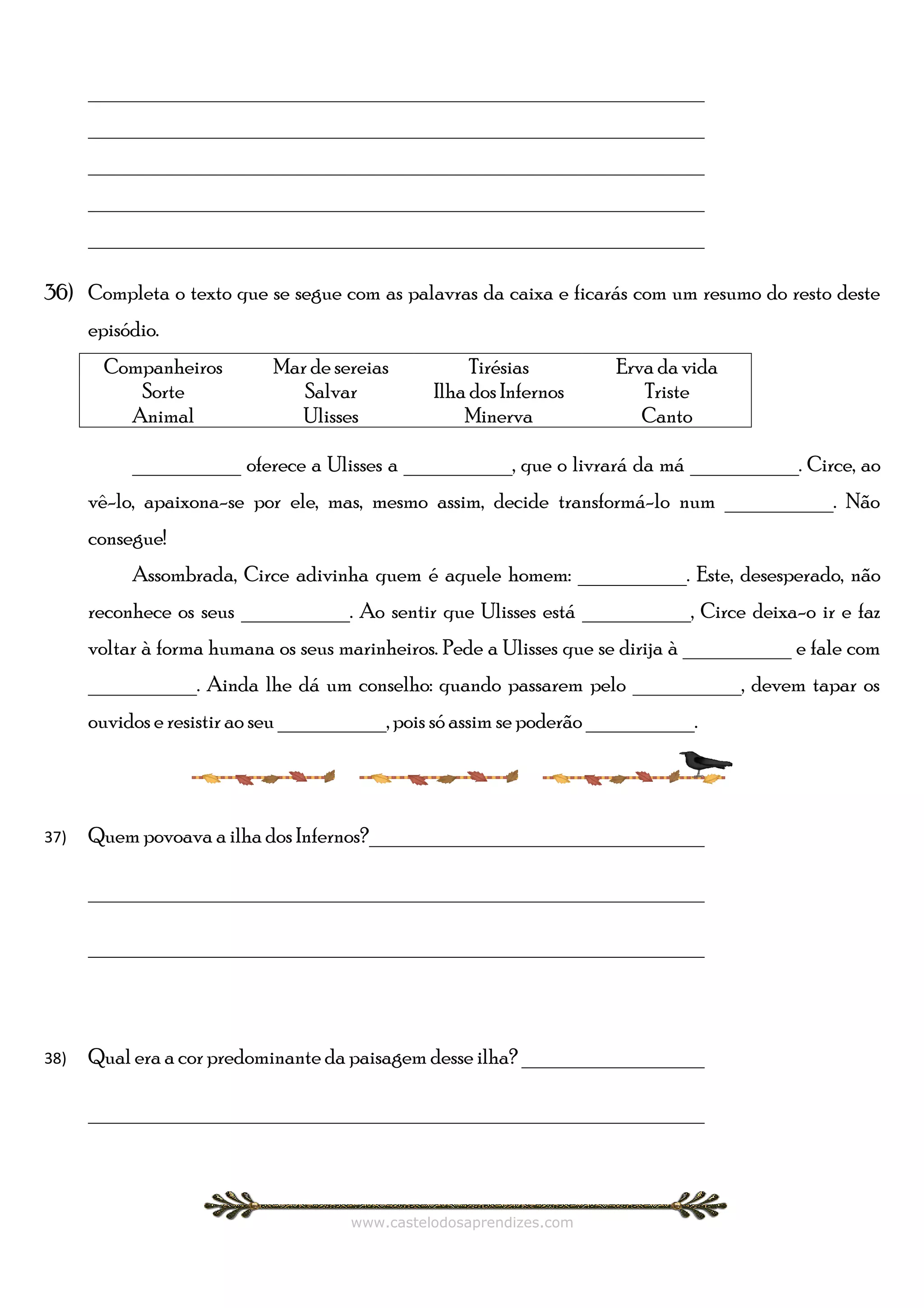 Guião de leitura "Ulisses" | DOC