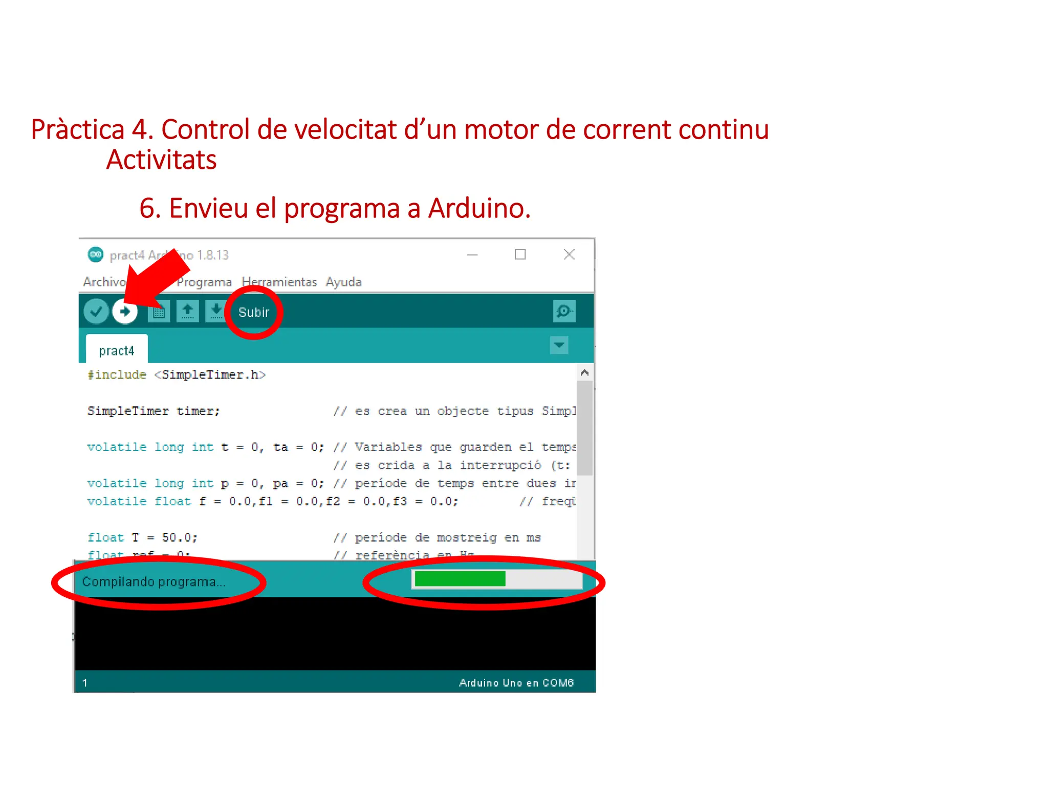 Control de velocitat d’un motor de corrent continu Activitats | PPT