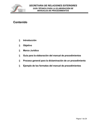 Guia para elaborar manual de procedimientos | PDF