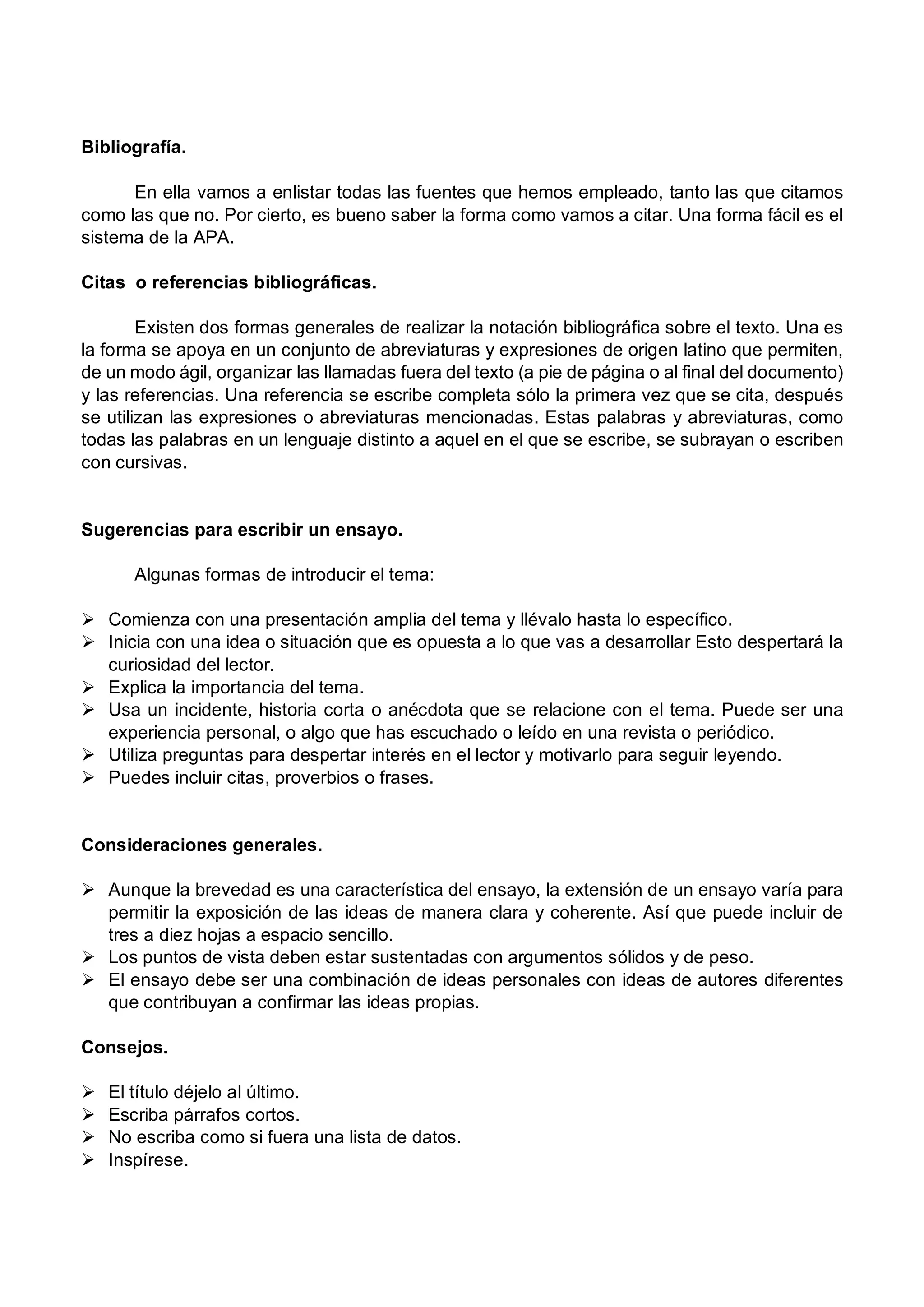 Guia para elaborar un ensayo | PDF