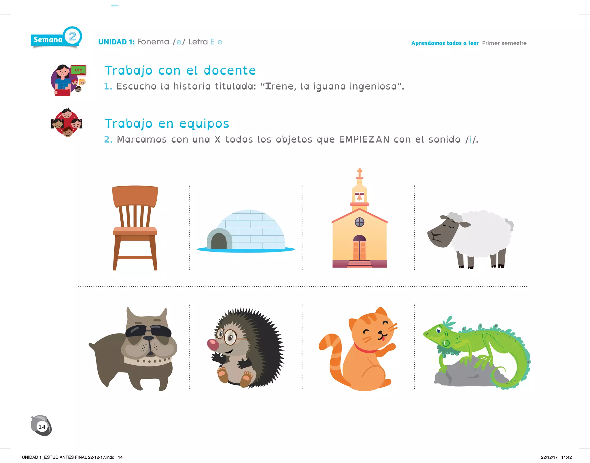 Guía para estudiantes en primer grado para español, unidad 1 (1).pdf