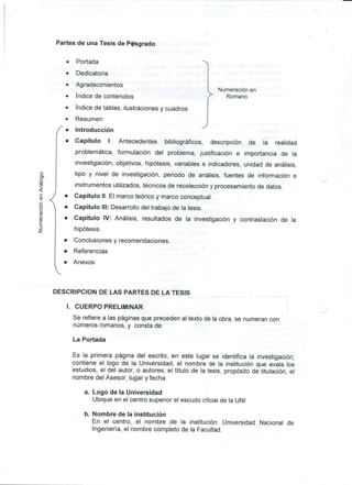 Guia para la presentacion de la tesis de maestria | PDF