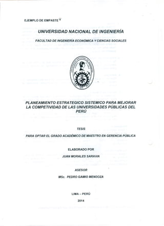 Guia para la presentacion de la tesis de maestria | PDF