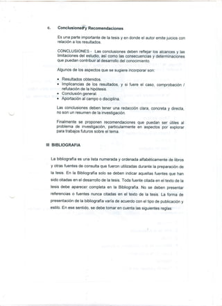 Guia para la presentacion de la tesis de maestria | PDF