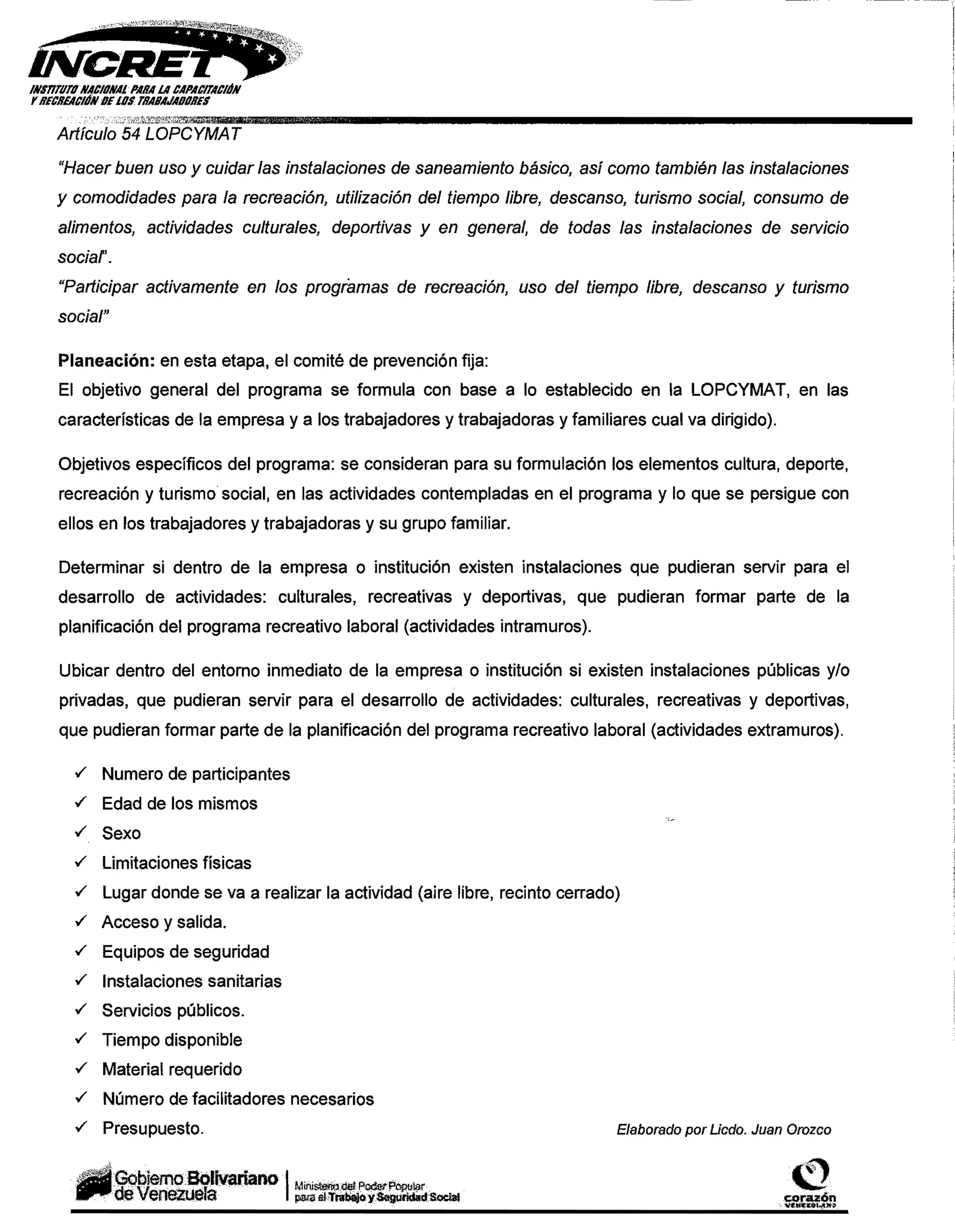 Guia+para la realizacion+de+programas de recreaciòn y tiempo libre | PDF