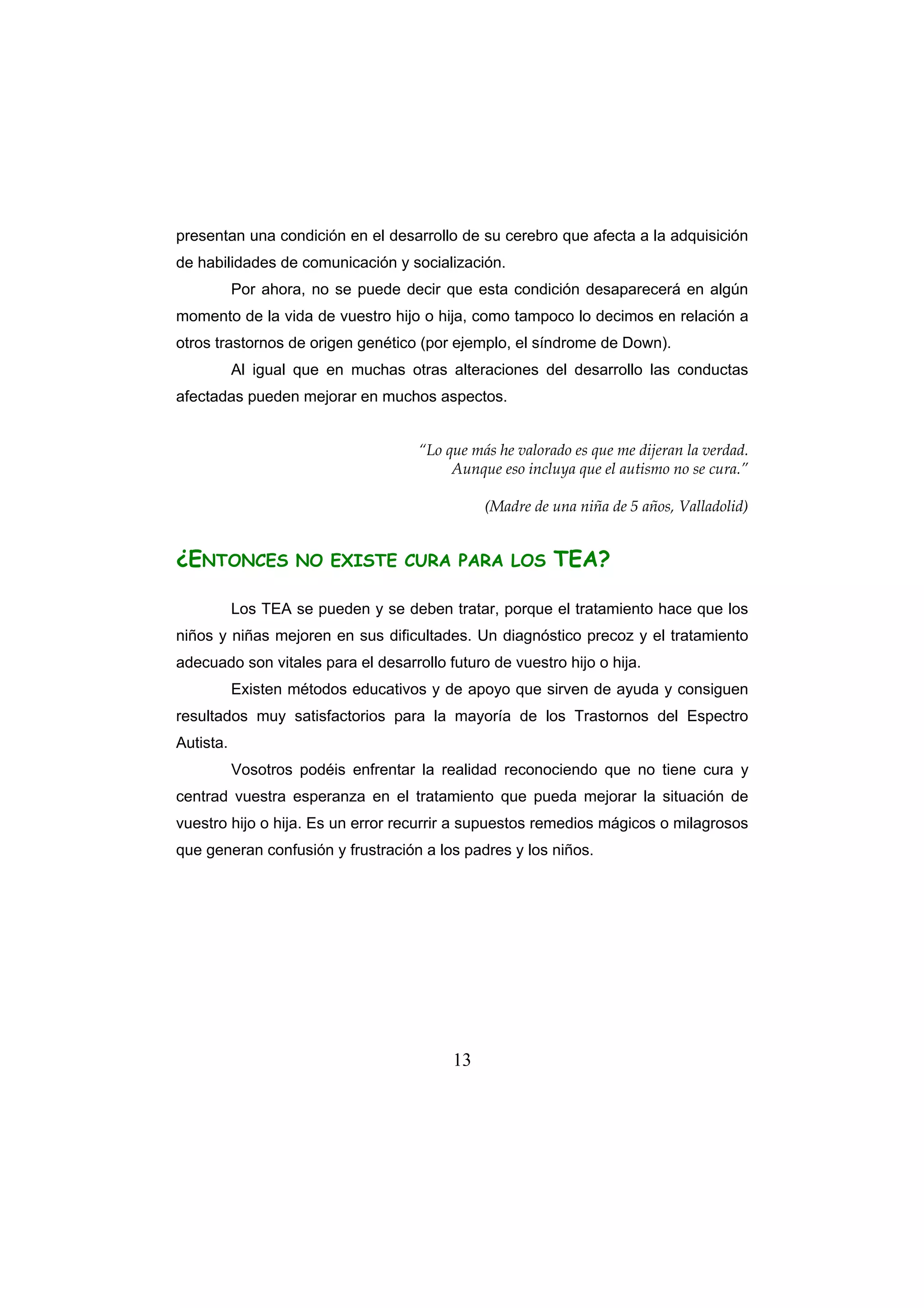 Guia para padres y madres tea | PDF