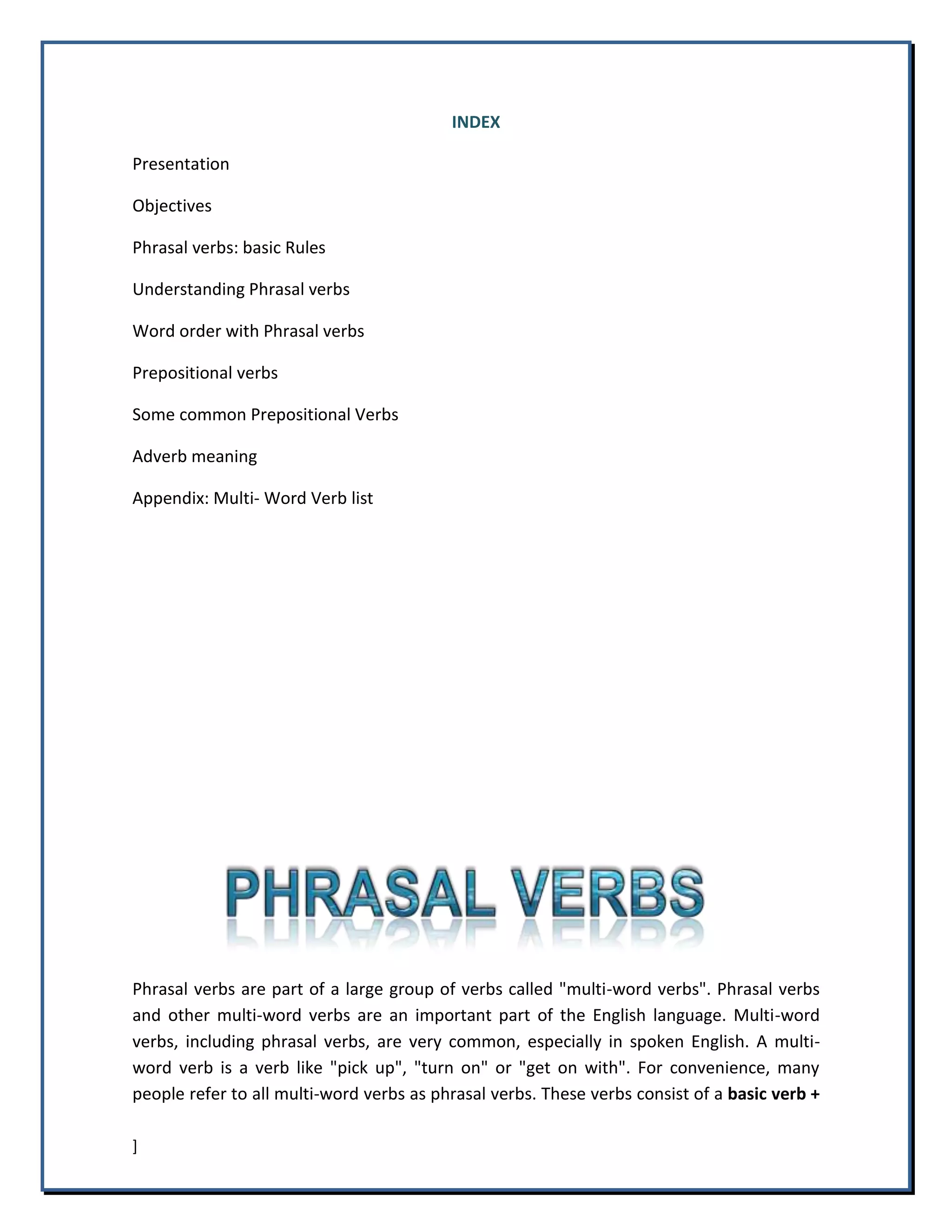 Phrasal Verbs Practice Guide | PDF