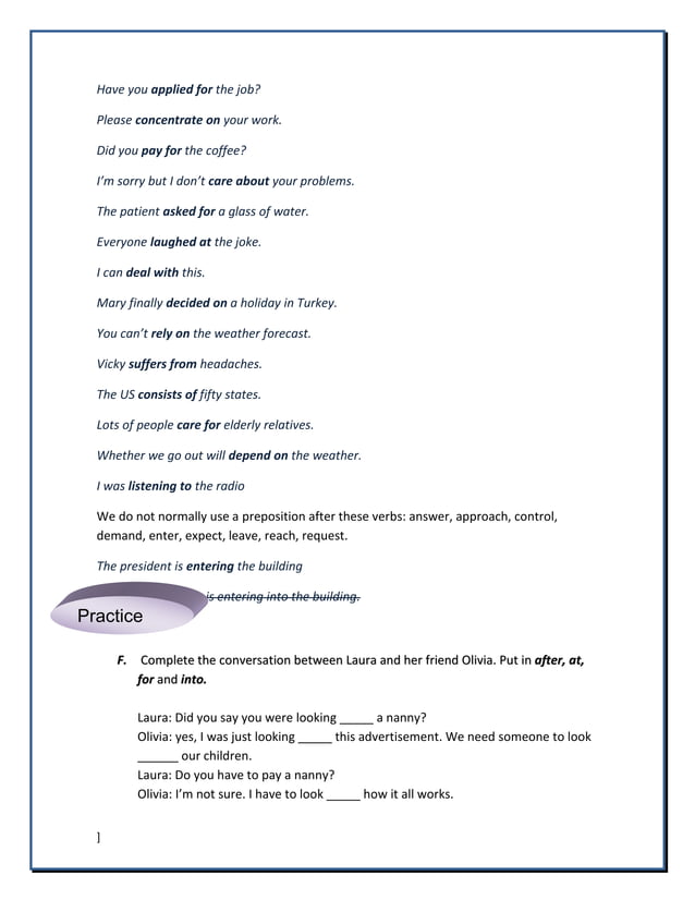 Phrasal Verbs Practice Guide | PDF